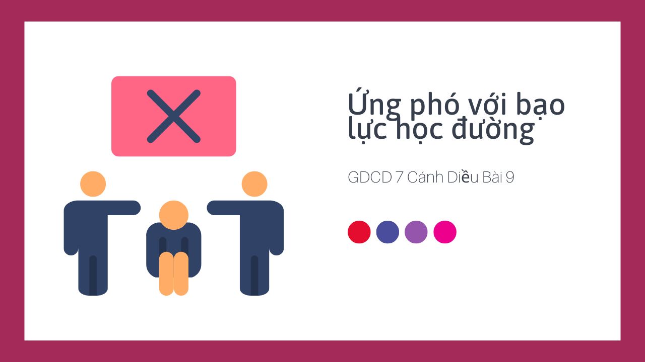 GDCD 7 Cánh Diều Bài 9: Ứng phó với bạo lực học đường