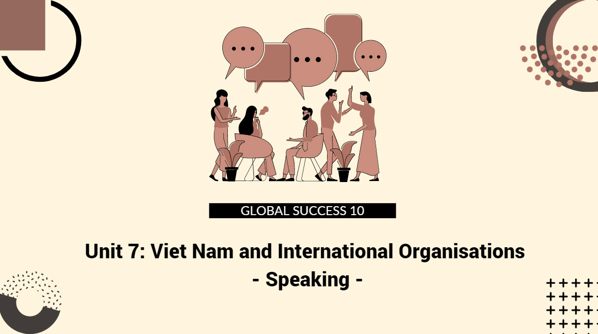 Unit 7 lớp 10 Global Success Speaking